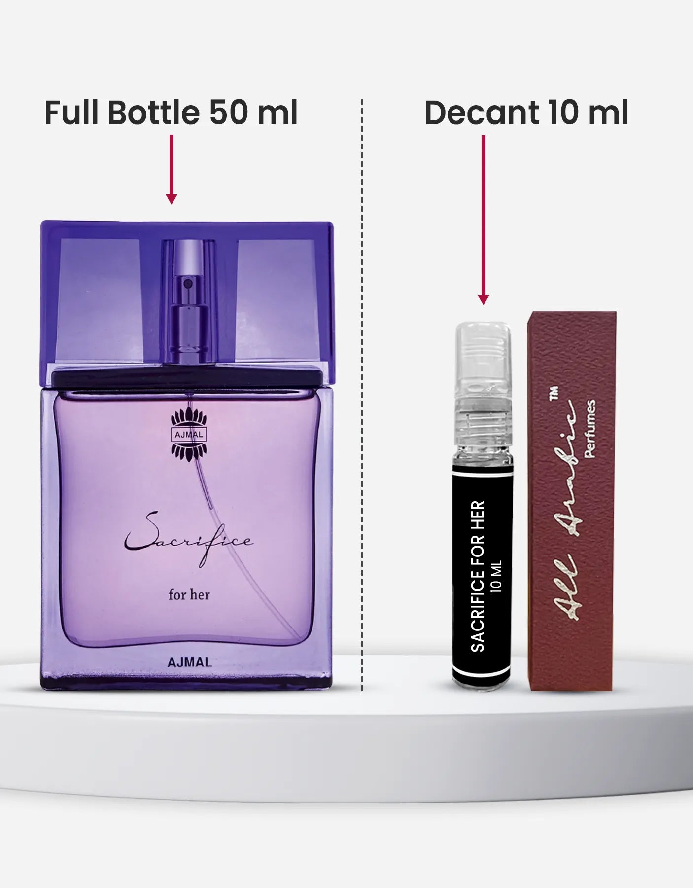 Ajmal Sacrifice For Her EDP 10ML Decant For Women – All Arabic
