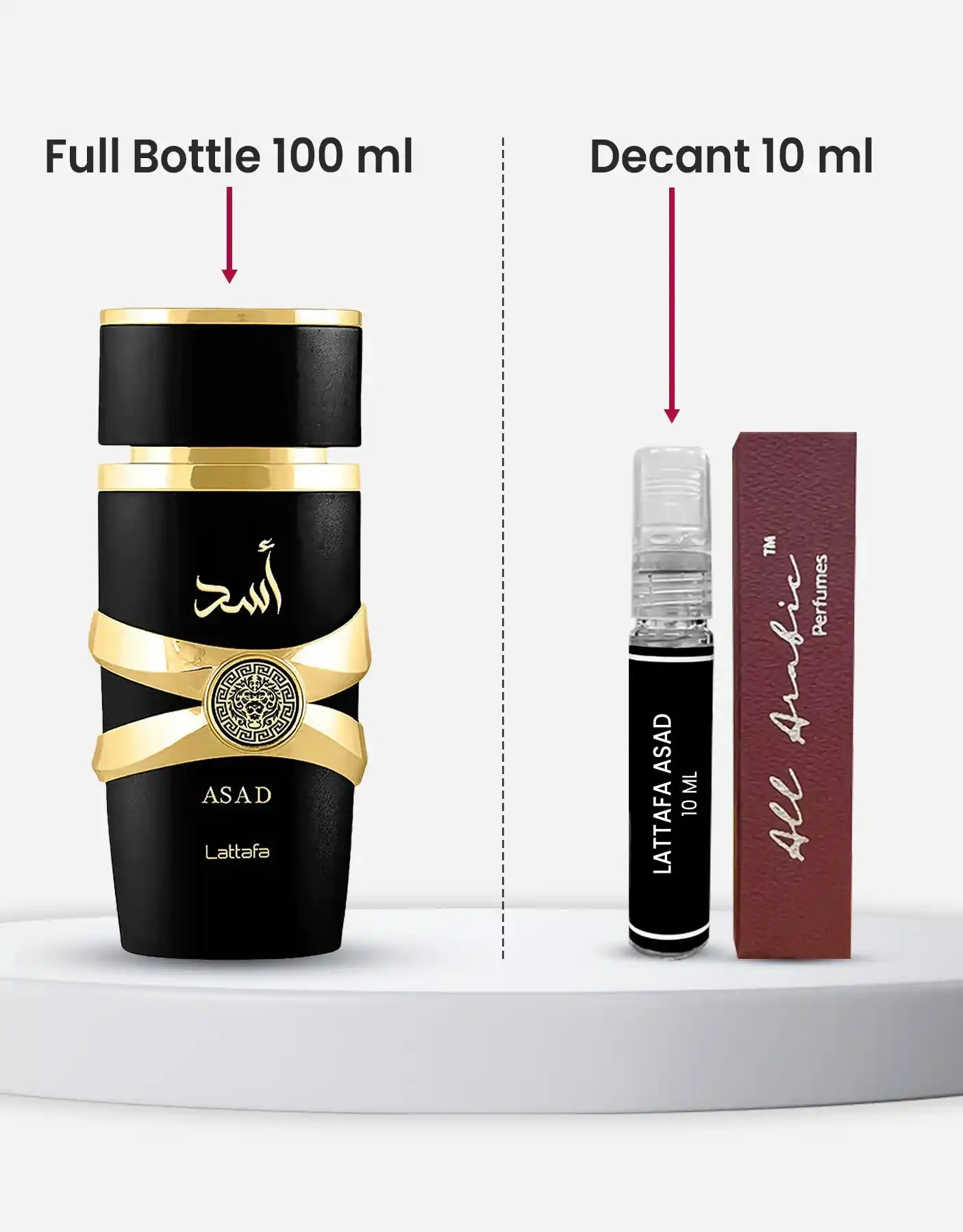 Lattafa Asad EDP 10ML Decant For Men – All Arabic