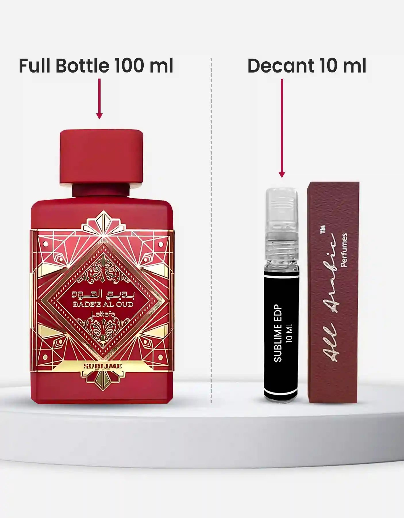 Lattafa Badee Al Oud Sublime EDP 10ML Decant For Women – All Arabic
