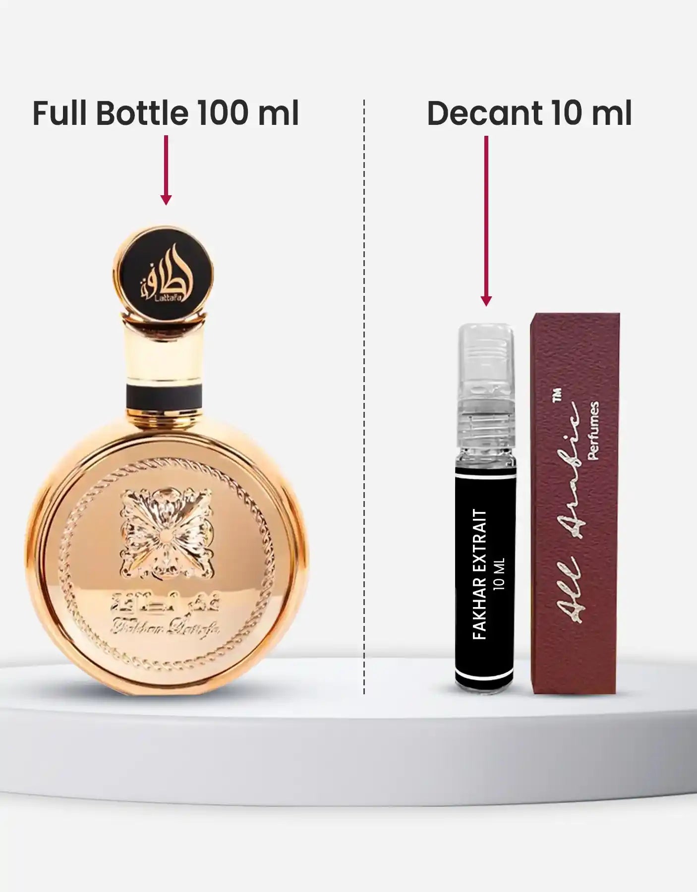 Lattafa Fakhar Extrait EDP 10ML Decant For Men And Women – All Arabic