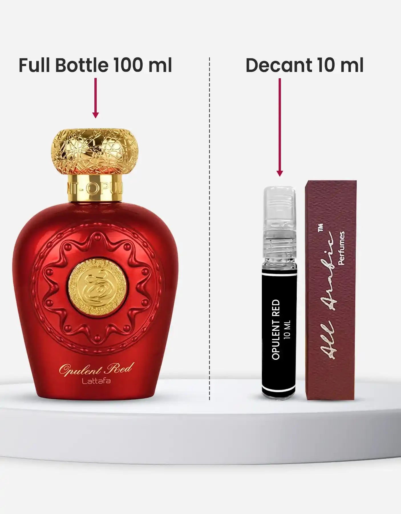 Lattafa Opulent Red EDP 10ML Decant For Women – All Arabic