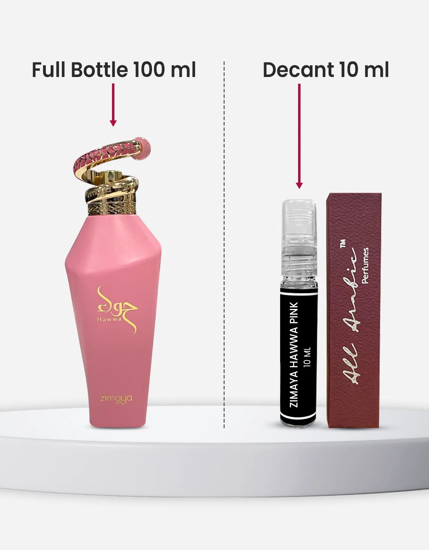 Zimaya Hawwa Pink EDP 10ML Decant For Women – All Arabic