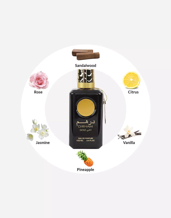 Ard Al Zaafaran Dirham Gold EDP 100ML for Men and Women – All Arabic